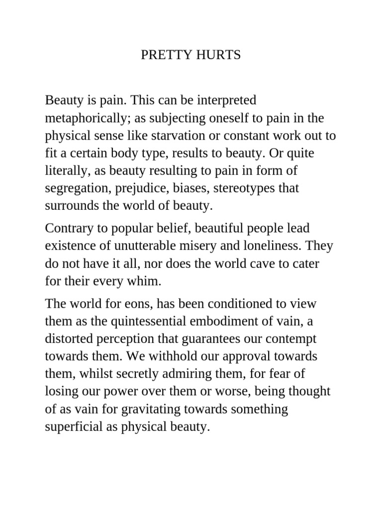 Pretty Hurts | PDF