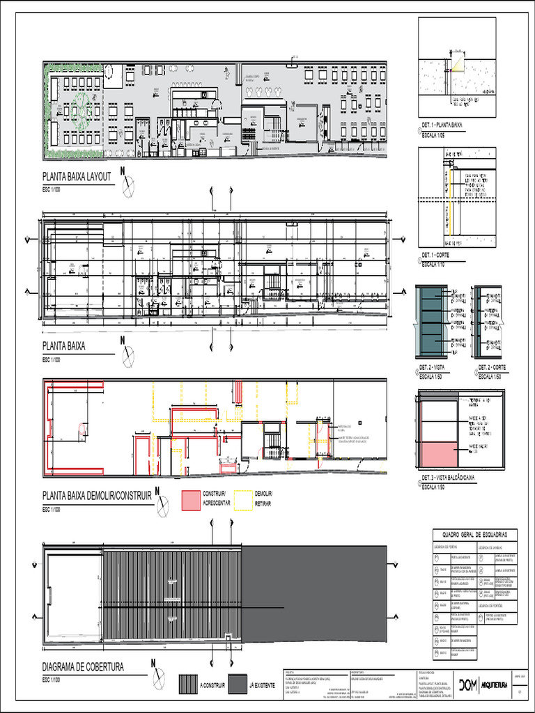 PRANCHAS A0 | PDF | Elementos arquitetônicos | Projeto arquitetônico