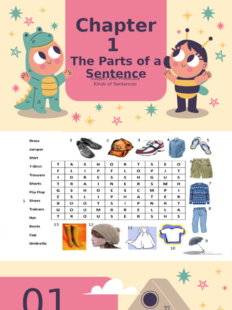 Chapter 1 The Parts of A Sentence For Ss | PDF | Subject (Grammar ...