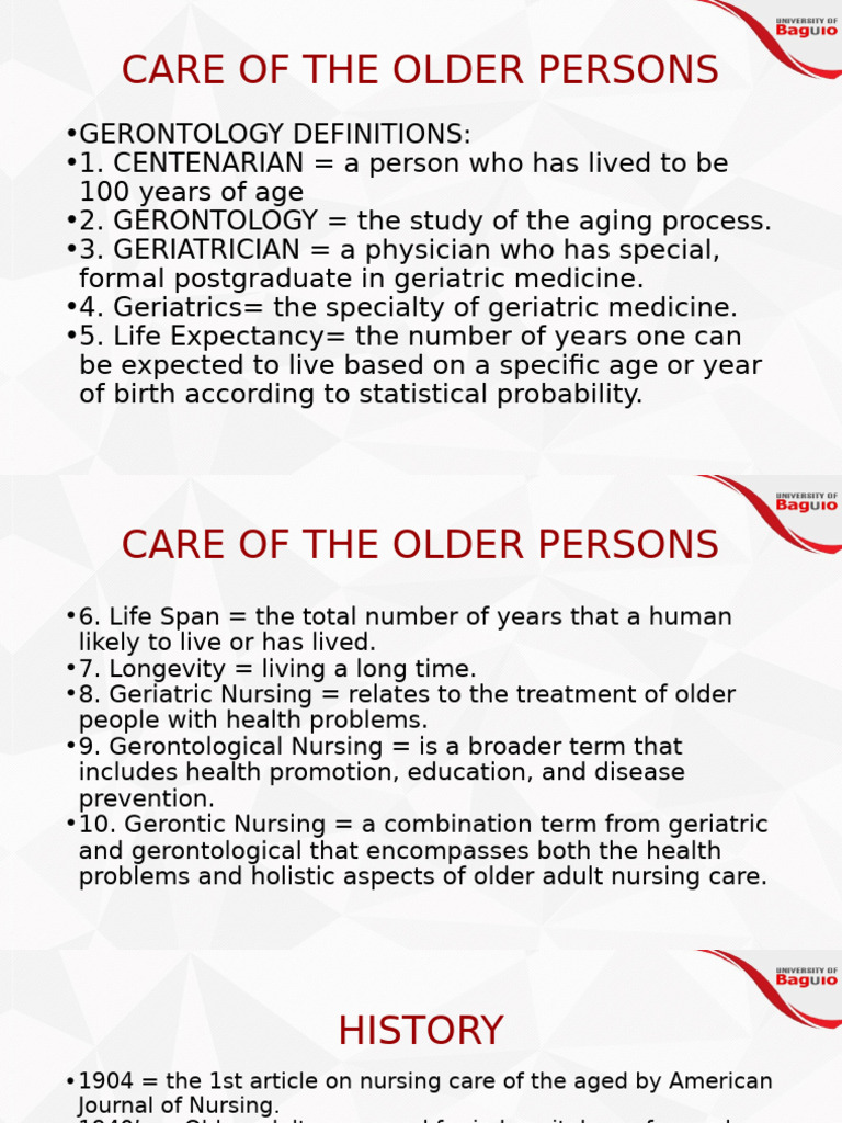 COA First Grading New 2 | PDF | Senescence | Gerontological Nursing