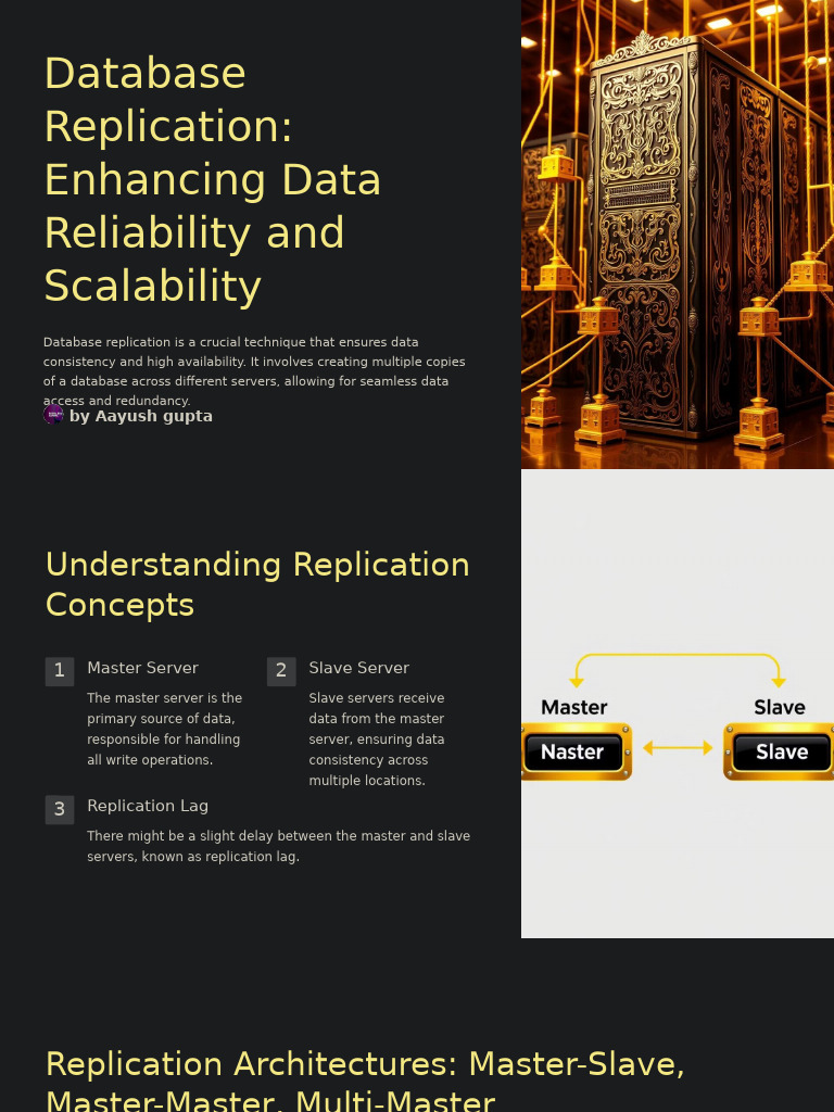 Database Replication Enhancing Data Reliability And Scalability Pdf Replication Computing