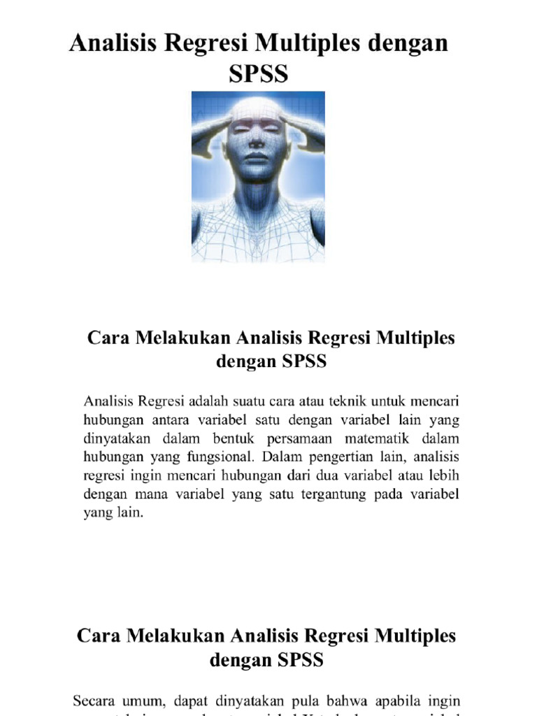 Uji Multi Regresi Linear | PDF