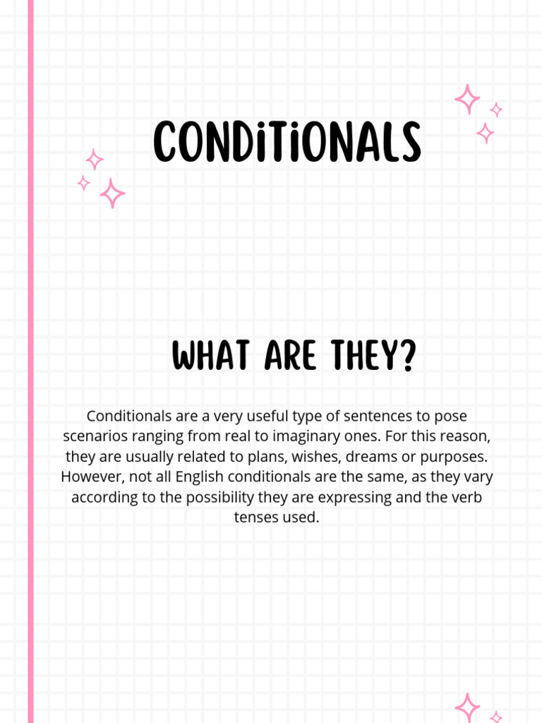 CONDITIONALS | PDF | Syntax | Linguistic Morphology