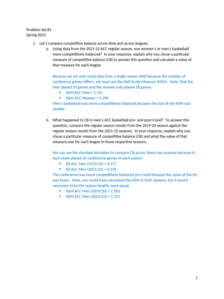 Problem Set 02 Solutions (2) | PDF | Standard Deviation | Major League ... Problem Set 02 Solutions (2) | PDF | Standard Deviation | Major League ...