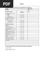 Backhoe Checklist | PDF