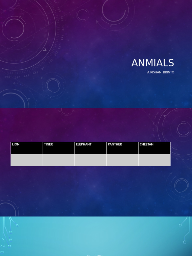 Animals Power Point Computer | PDF
