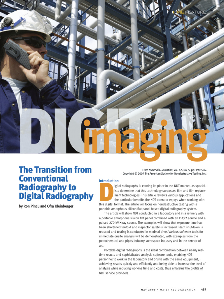 The Transitionfrom Conventional Radiographyto Digital Radiography | PDF ...