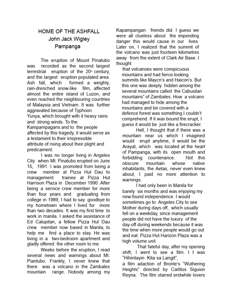 Home of The Ashfall PDF Free | PDF