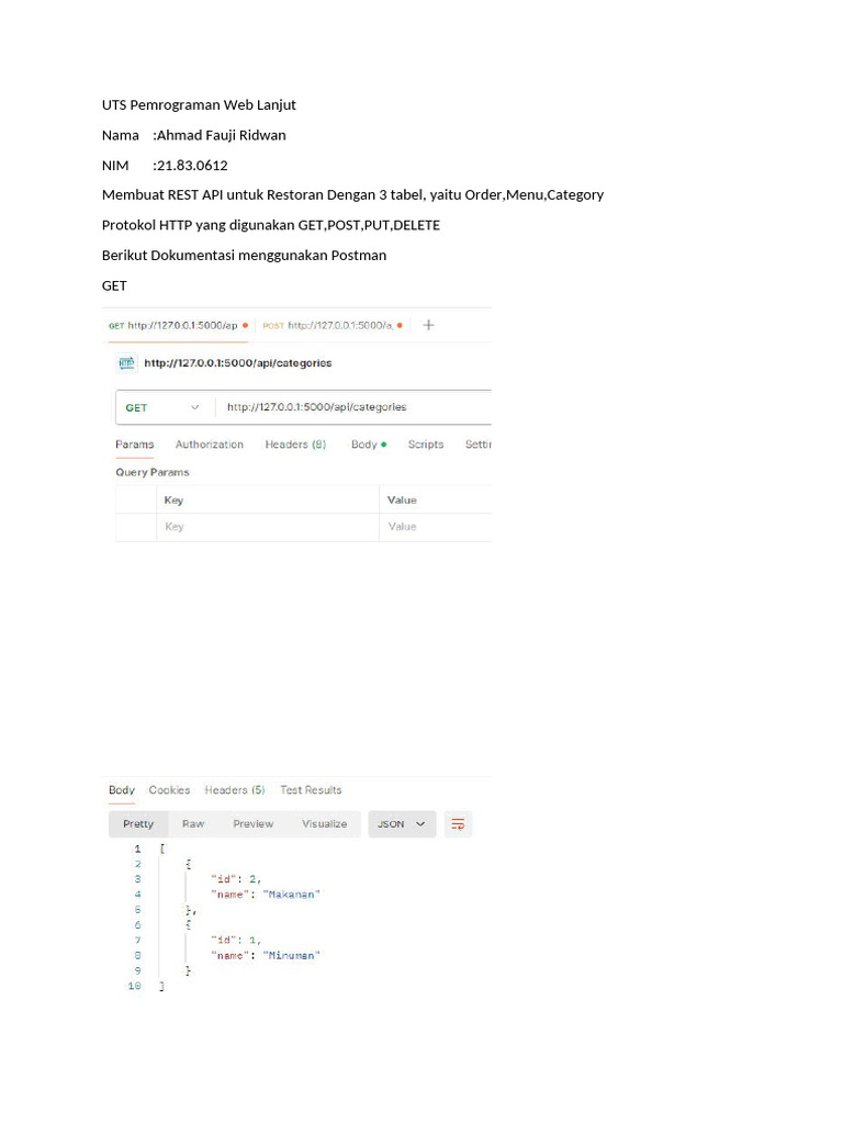 UTS Pemrograman Web Lanjut | PDF