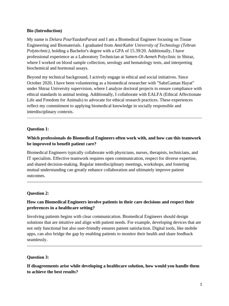 Biomedical Engineering Insights | PDF | Biomedical Engineering | Medicine