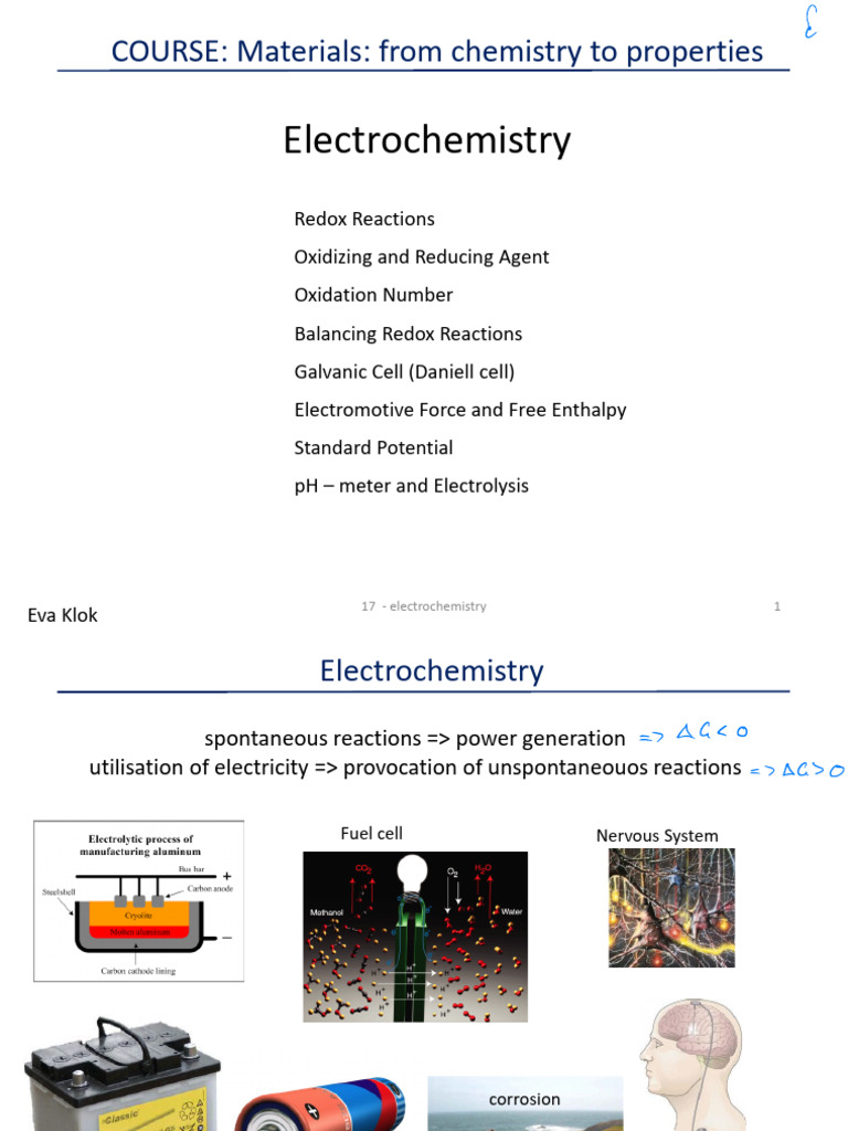 iPad- Course 17 - Redox Reaction | PDF | Redox | Electrochemistry