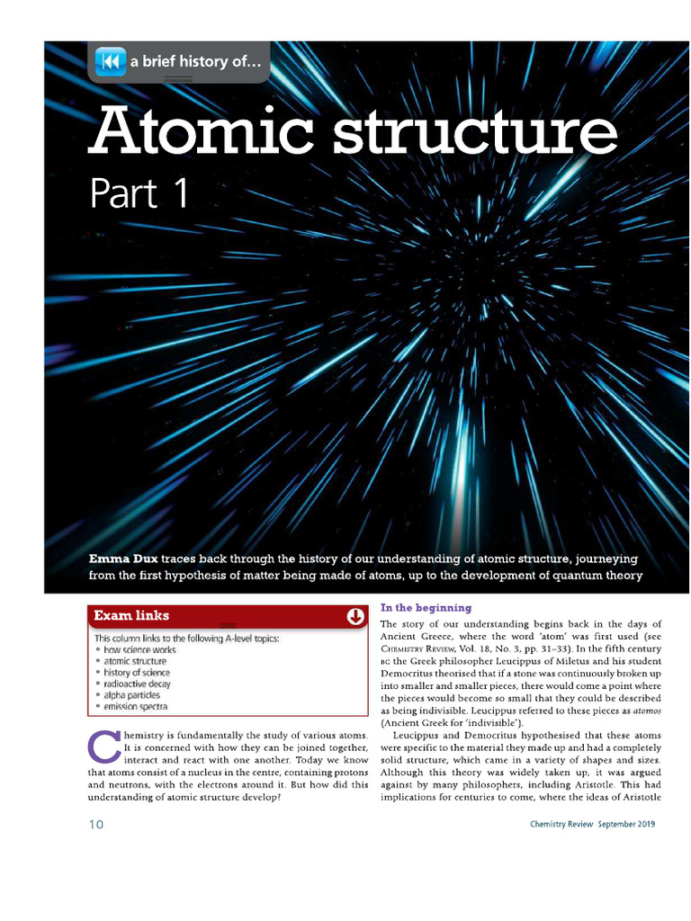 1._Chemical_Sciences_Review_-_History_of_Atomic_Structure__part_1_ | PDF