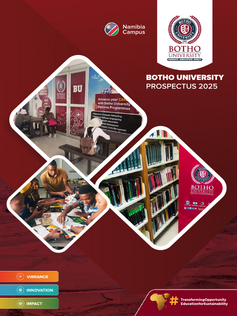 Botho University Namibia Prospectus 2025 | PDF | Computer Network | Retail