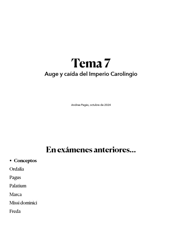 Tema 7_compressed | PDF | Carlomagno | Edades medias