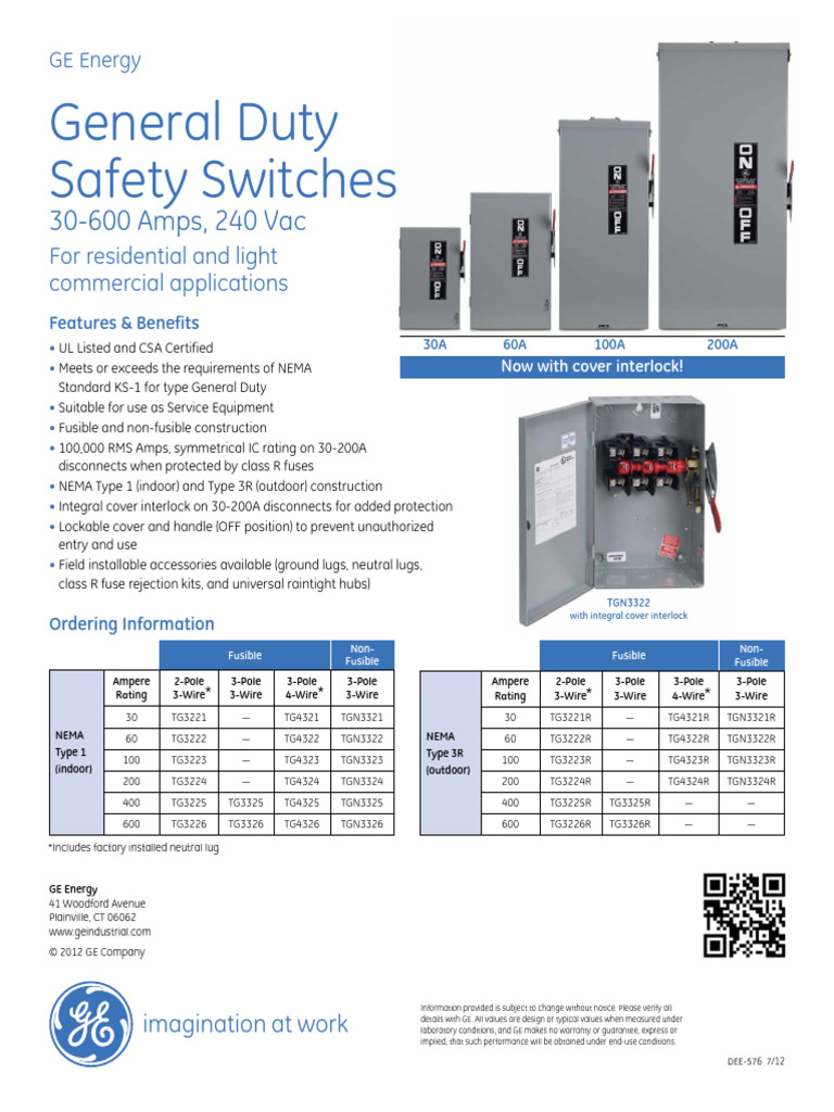 General Duty Safety Switches | PDF | Electrical Components | Electrical ...