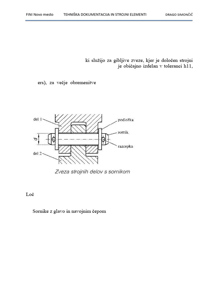 Drago SIMONČIČ-TEHNIŠKA DOKUMENTACIJA IN STROJNI ELEMENTI-N - N | PDF