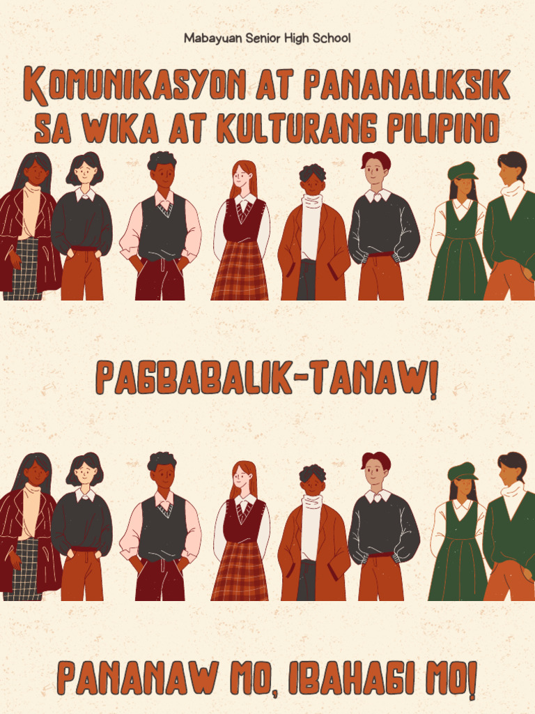 Mabayuan Senior High School: Komunikasyon at Pananaliksik Sa Wika at ...