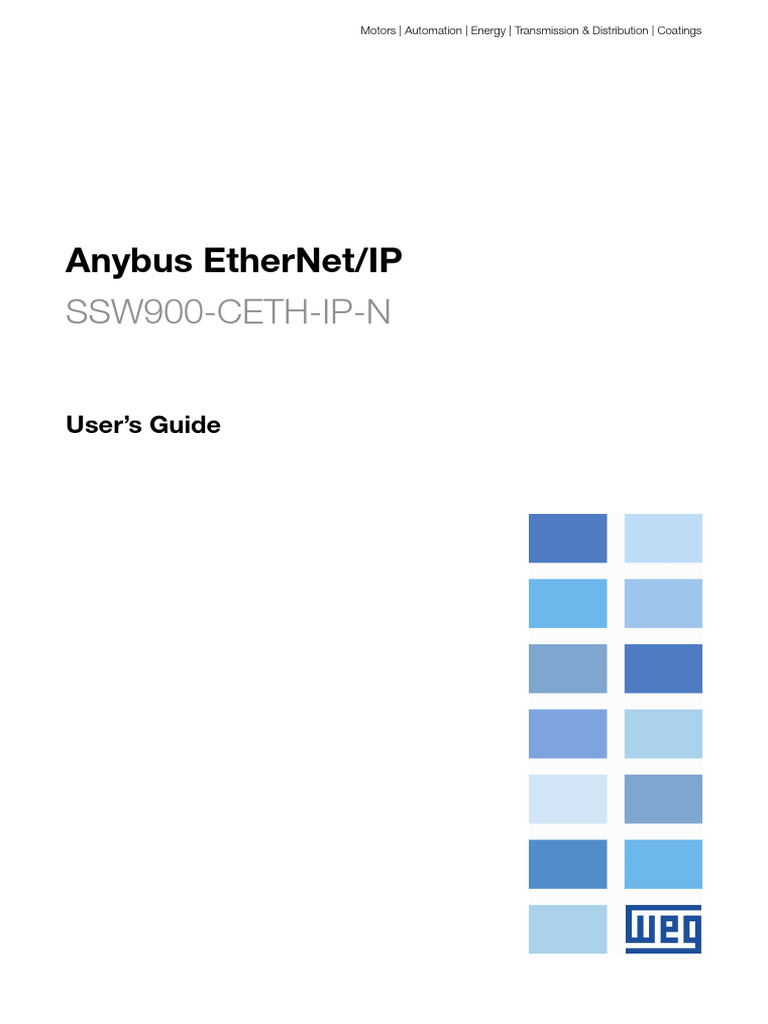 WEG-manual-anybus-ethernet-ip-10004627417-SSW900-en | PDF | Ip Address | Computer Network