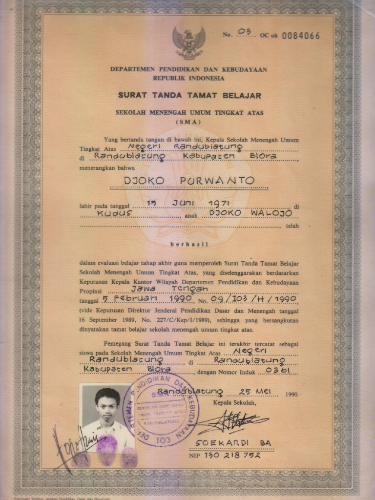 STTB SMA N Randublatuing | PDF