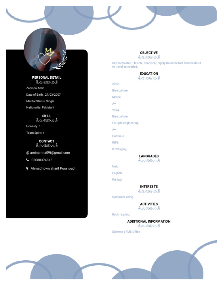 Aspiring Engineer's Profile | PDF