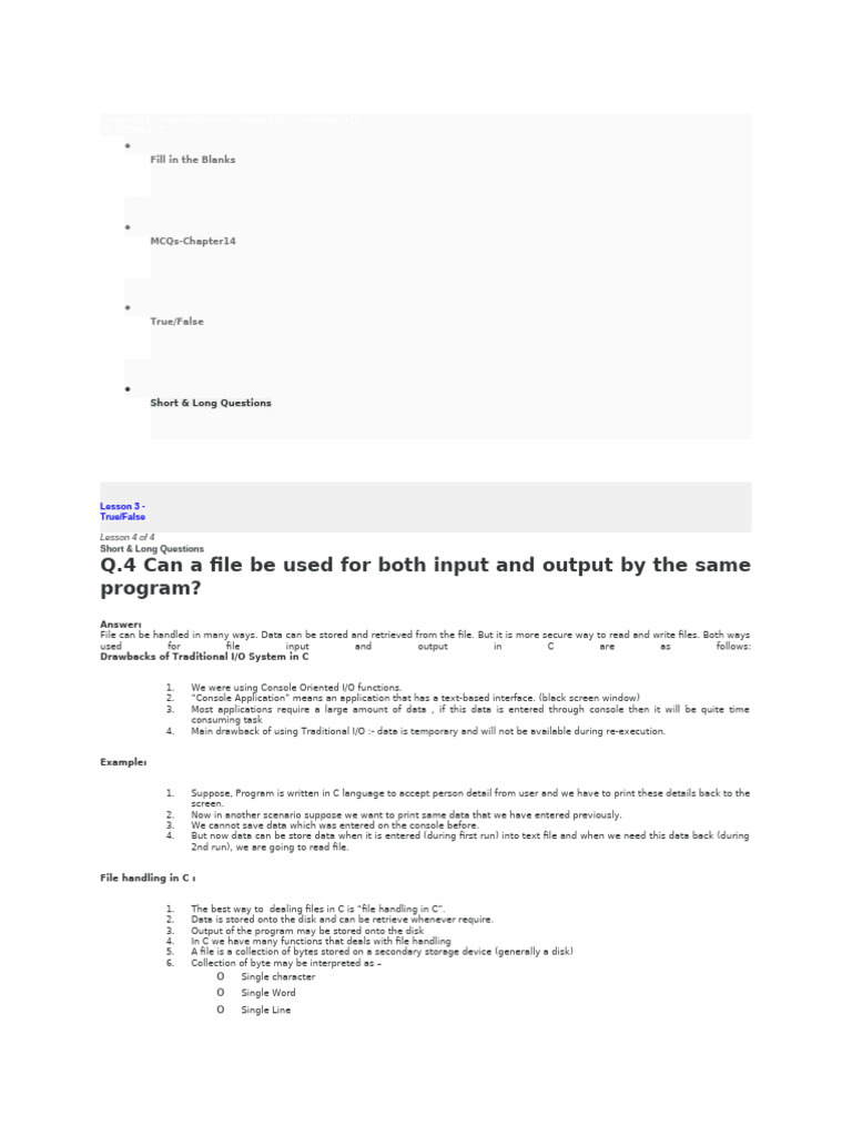 #ch.14 Ex... Questions Short+Long (File Handling In C) | PDF | Pointer ... #ch.14 Ex... Questions Short+Long (File Handling In C) | PDF | Pointer ...