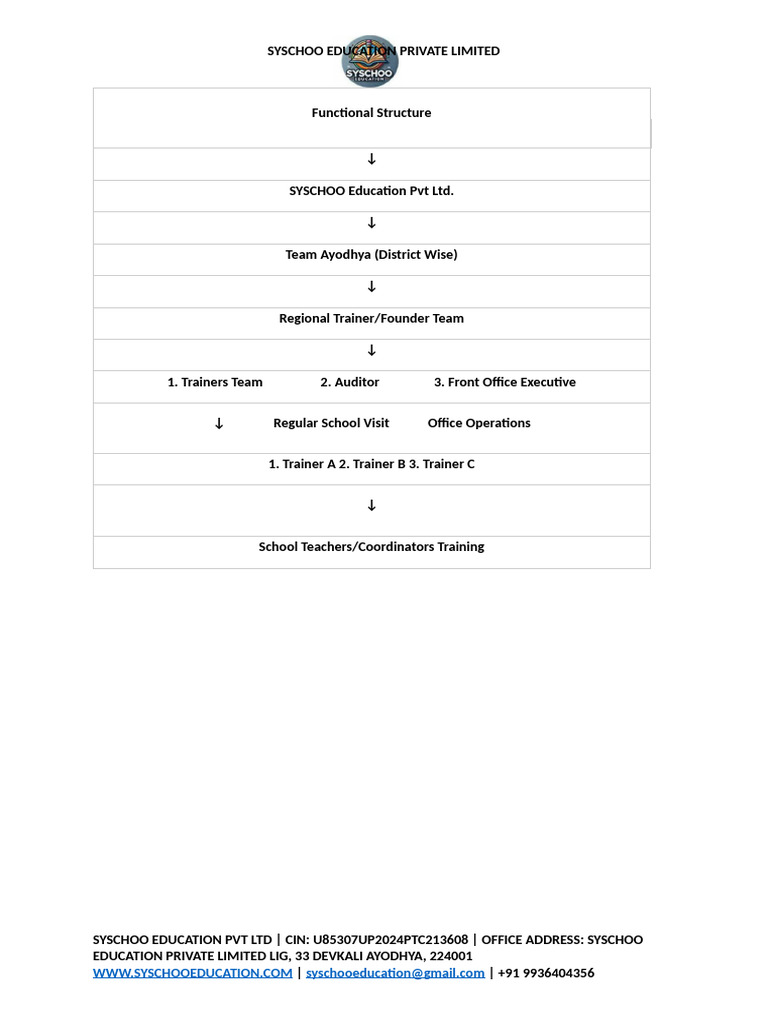 Functional Structure | PDF