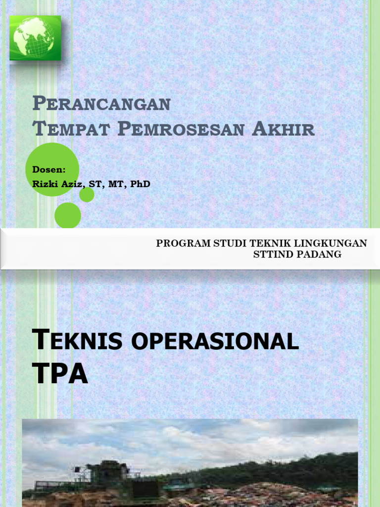 Operasional TPA: Persiapan dan Proses | PDF
