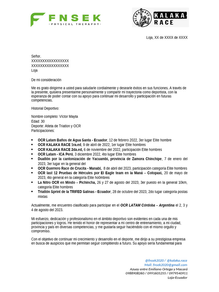 Carta Victor Mayta | PDF