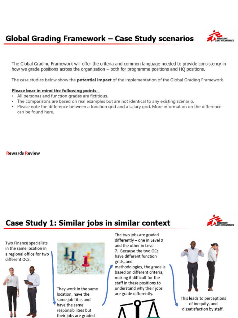 Global Grading Framework - Case Study Scenarios | PDF