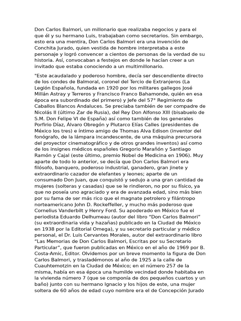 Inocentes Don Carlos Balmori | PDF