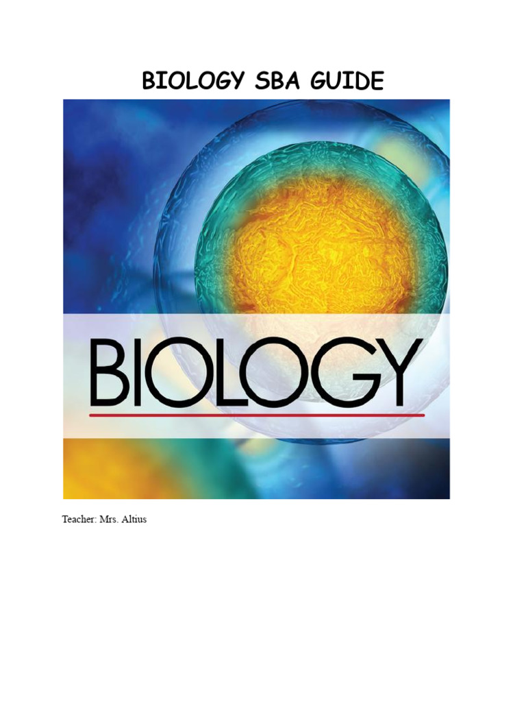 Biology SBA Lab Modules - With Procedures (1) | PDF | Catalase