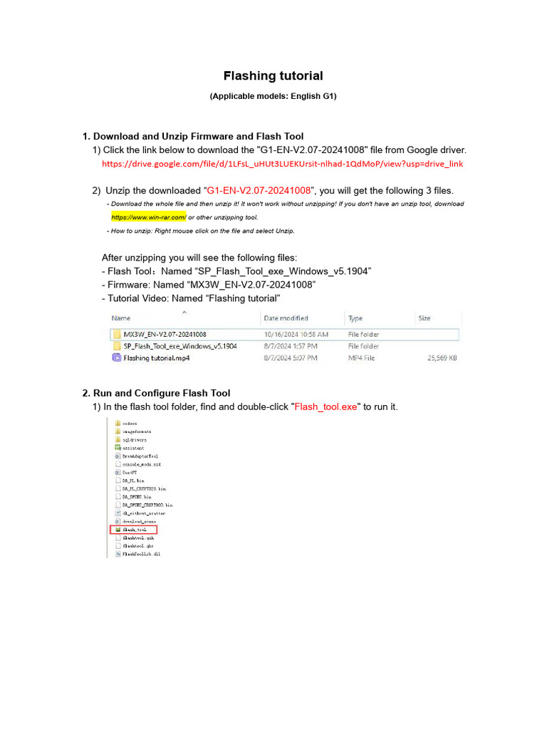 Flashing - Tutorial G1 - EN V2.07 20241008 | PDF | Computing Platforms | System Software