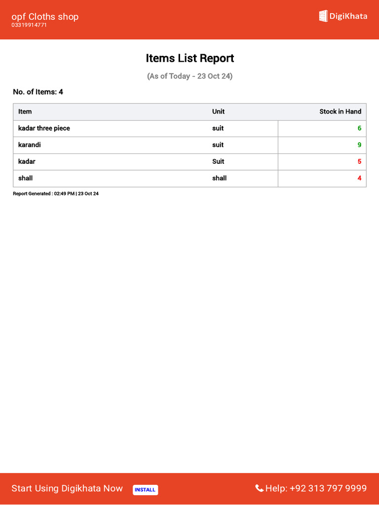 All Items Report 1729676959649 | PDF