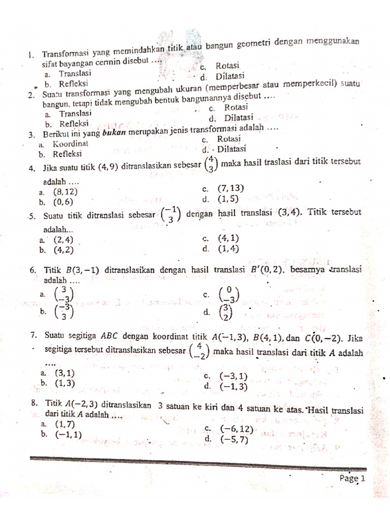 Soal MTK | PDF