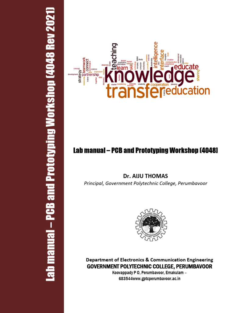 PCB Prototyping Lab Manual 2021 | PDF | Electrostatic Discharge ...