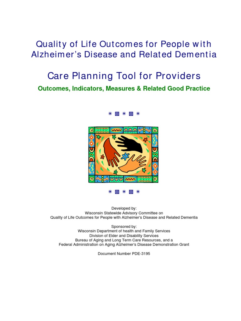 Dementia Outcomes Care Plan Tool | PDF | Caregiver | Dementia