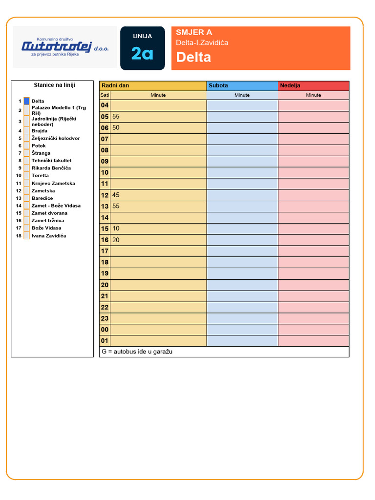 Vozni Red - 2a - 1858 - A | PDF