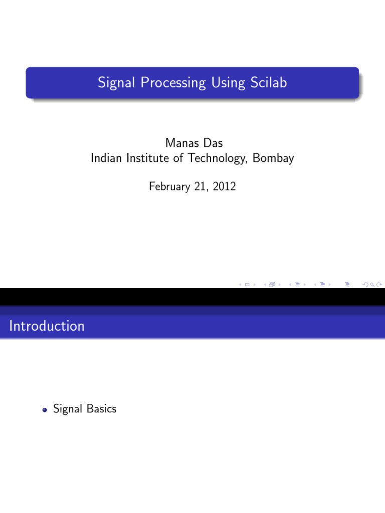 Signal Processing and Filter Design Using Scilab | PDF | Discrete Fourier Transform | Sampling ...