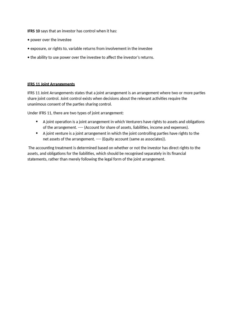 Consolidation IAS Principles (Incomplete) | PDF