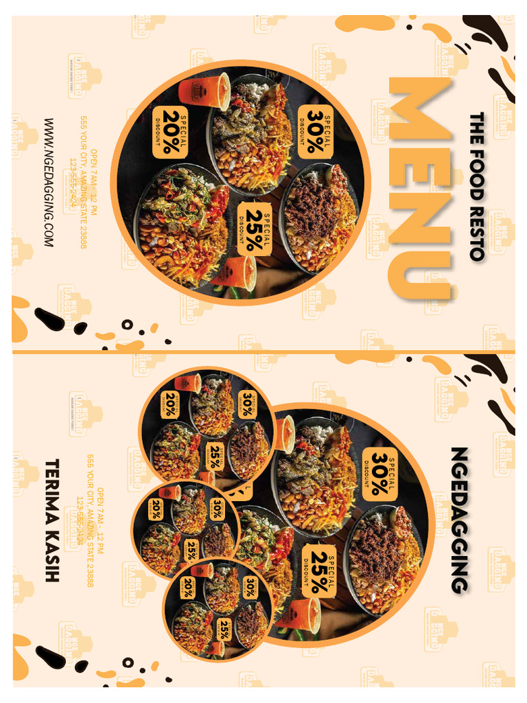 Special Discounts at Ngedagging Resto | PDF