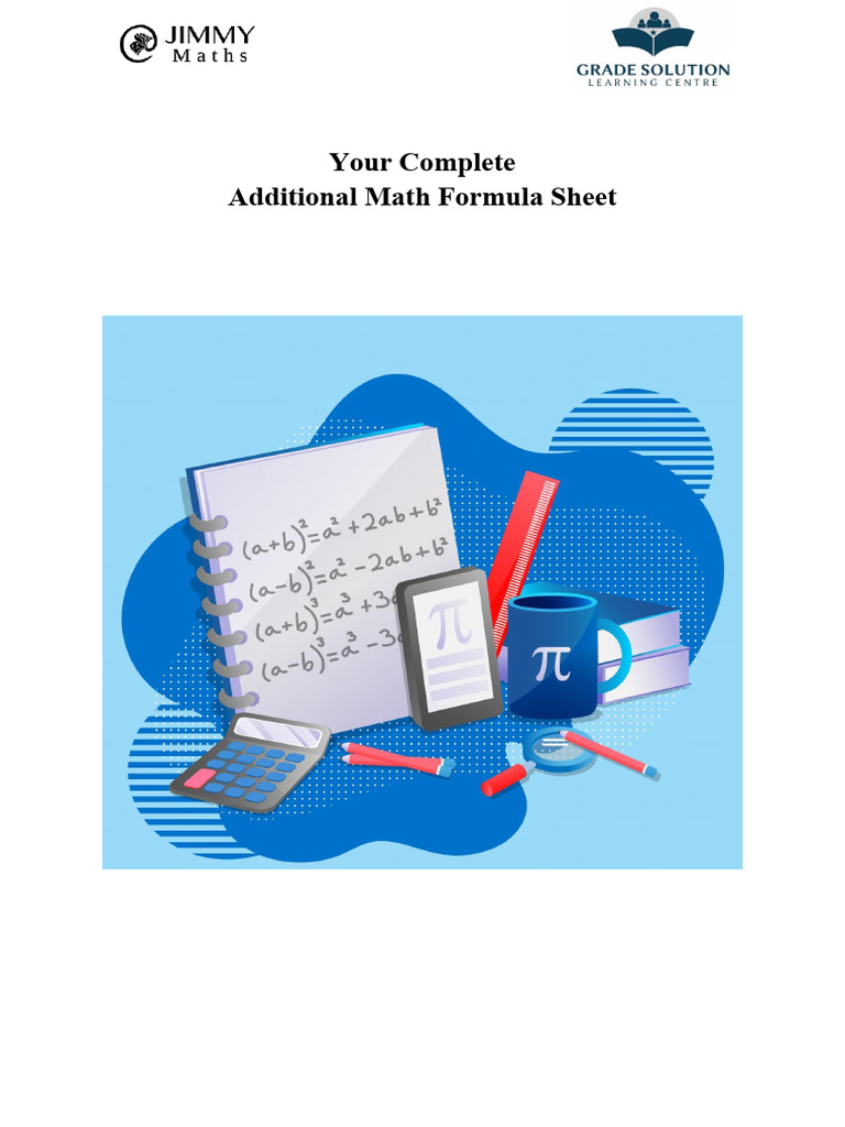 Your Complete a-Math Formula Sheet | PDF | Trigonometric Functions | Circle Your Complete a-Math Formula Sheet | PDF | Trigonometric Functions | Circle