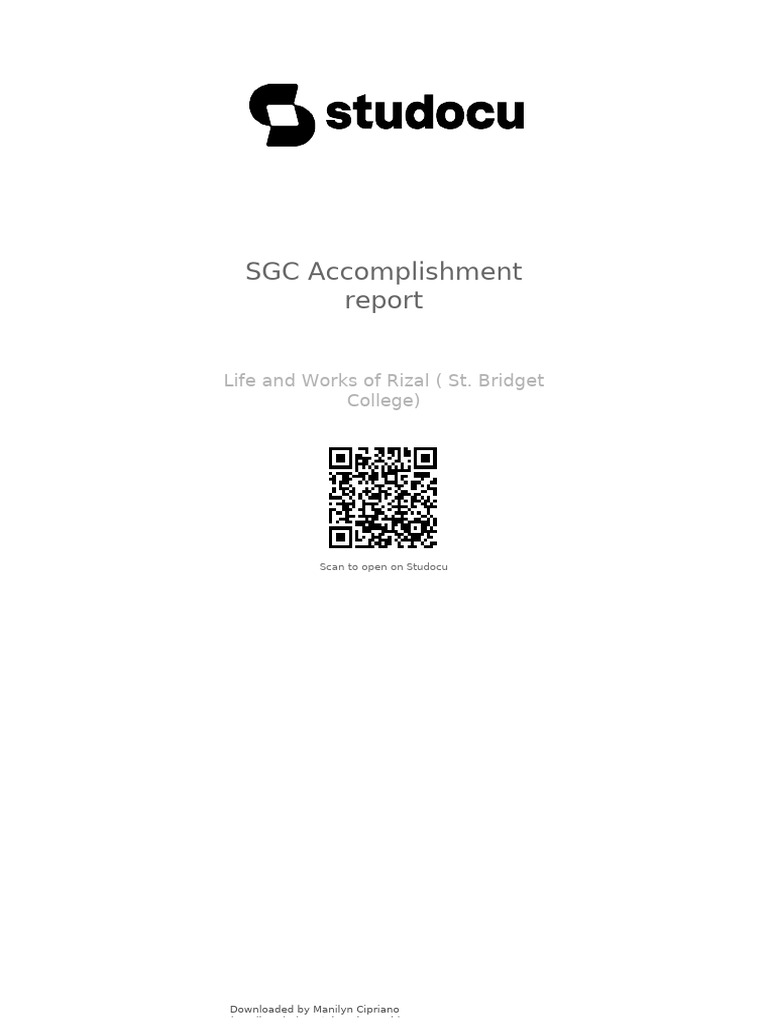 SGC Accomplishment Report 2023-2024 | PDF | Sustainability | Waste ...