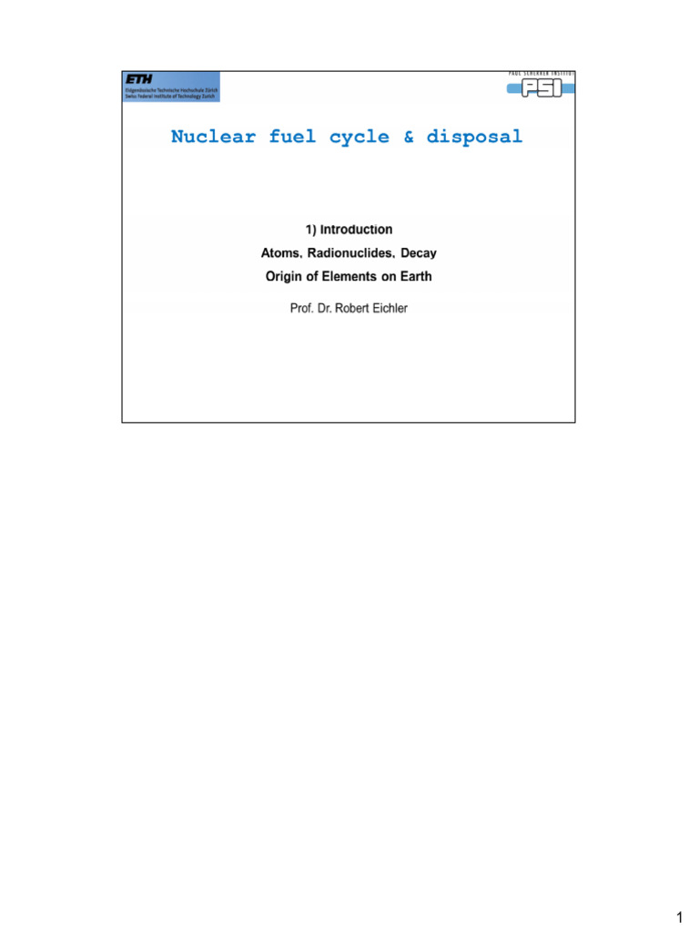 1_Origin of Elements | PDF