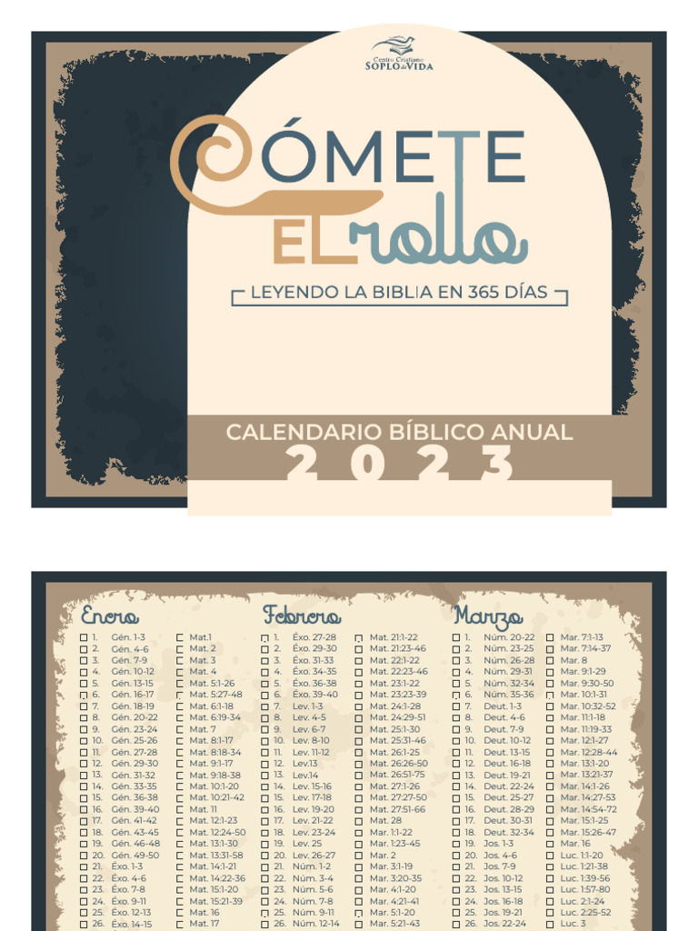 Cómete El Rollo, Plan Biblico | PDF