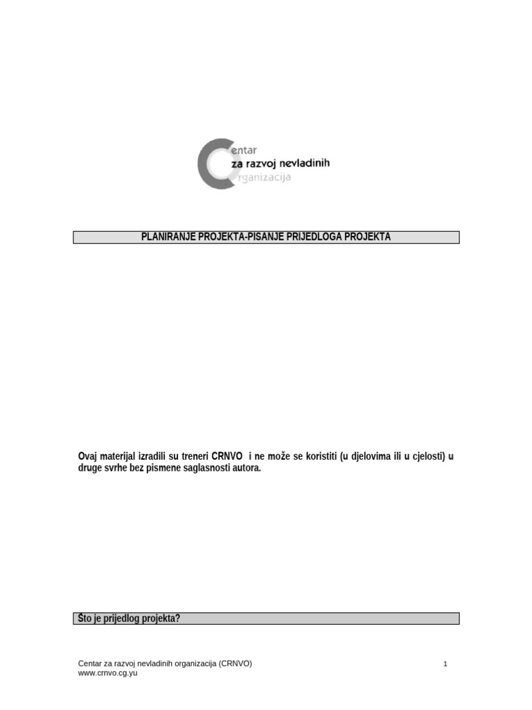 Pisanje-projekata | PDF