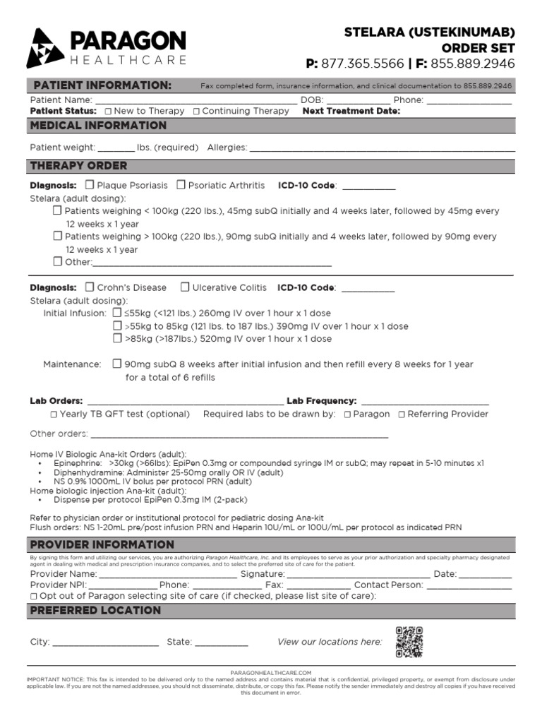 PHI-Stelara-Order-Forms-2023-v2-Digital | PDF | Medicine | Health Care