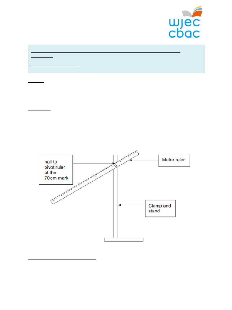 Determination of Unknown Masses by Using The Principle of Moments | PDF