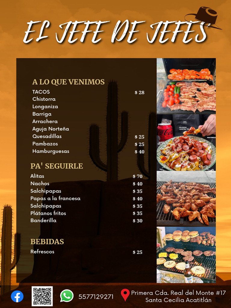 Menú de Antojitos y Bebidas | PDF