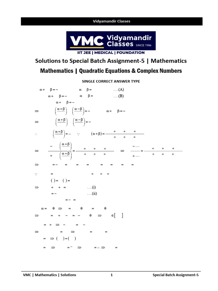 2023-SOLUTIONS Special Batch Assignment-5 Maths | PDF | Elementary Geometry | Euclidean Geometry