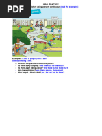 Present Continuous Picture Descriptions | PDF